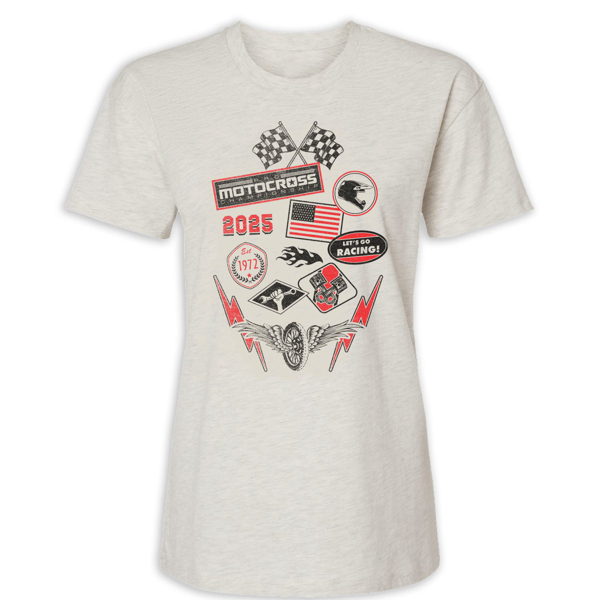 25 MX Series Ladies Patches Tee – MOTOTEES